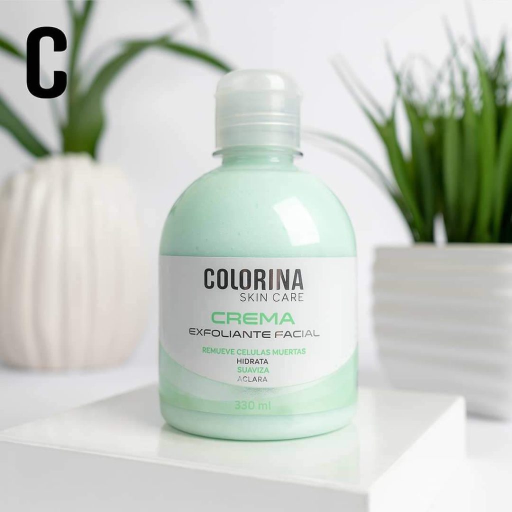 Crema exfoliante Facial Colorina - Gloss Cosmetics